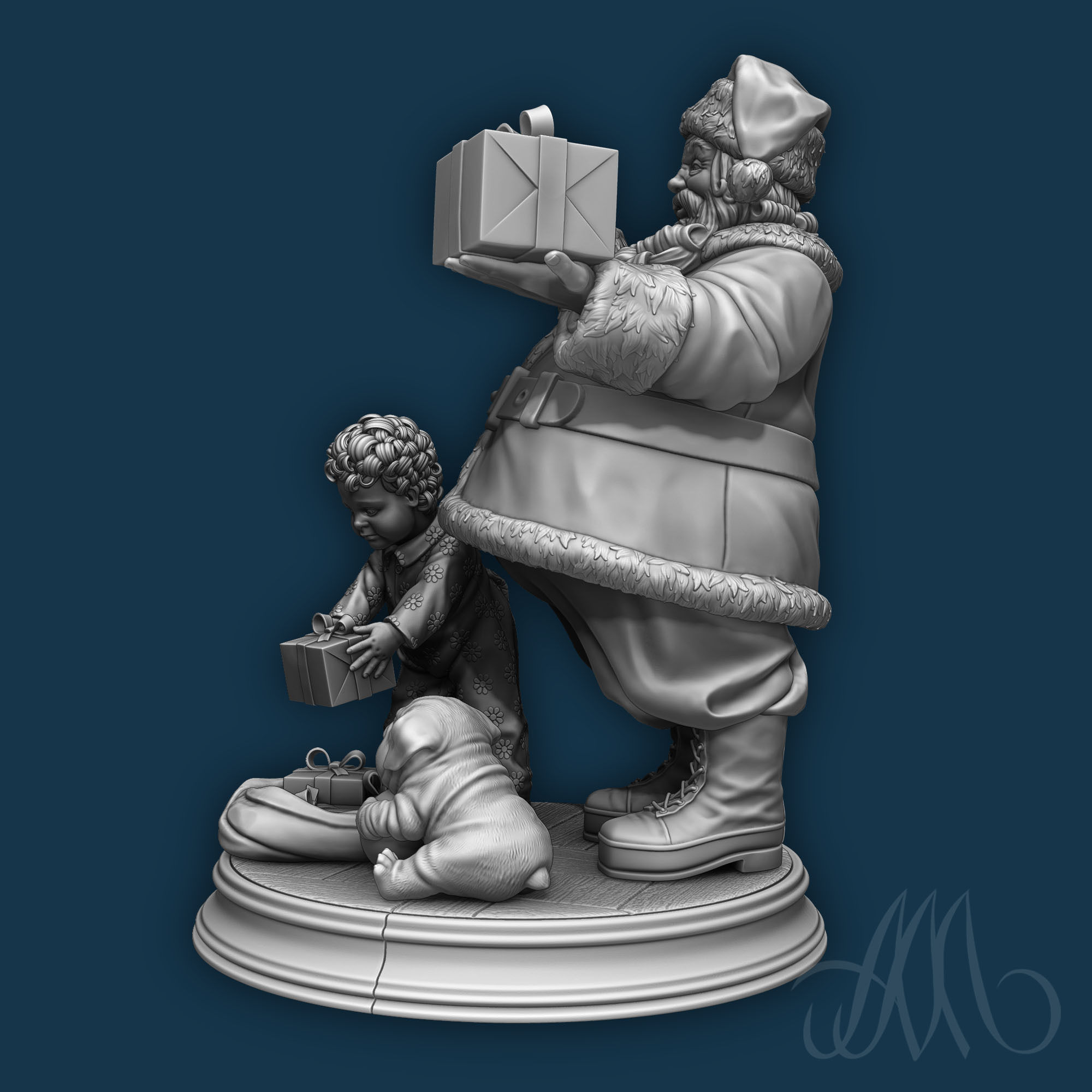 Santa Claus 3d print model 3D model 3D printable | CGTrader