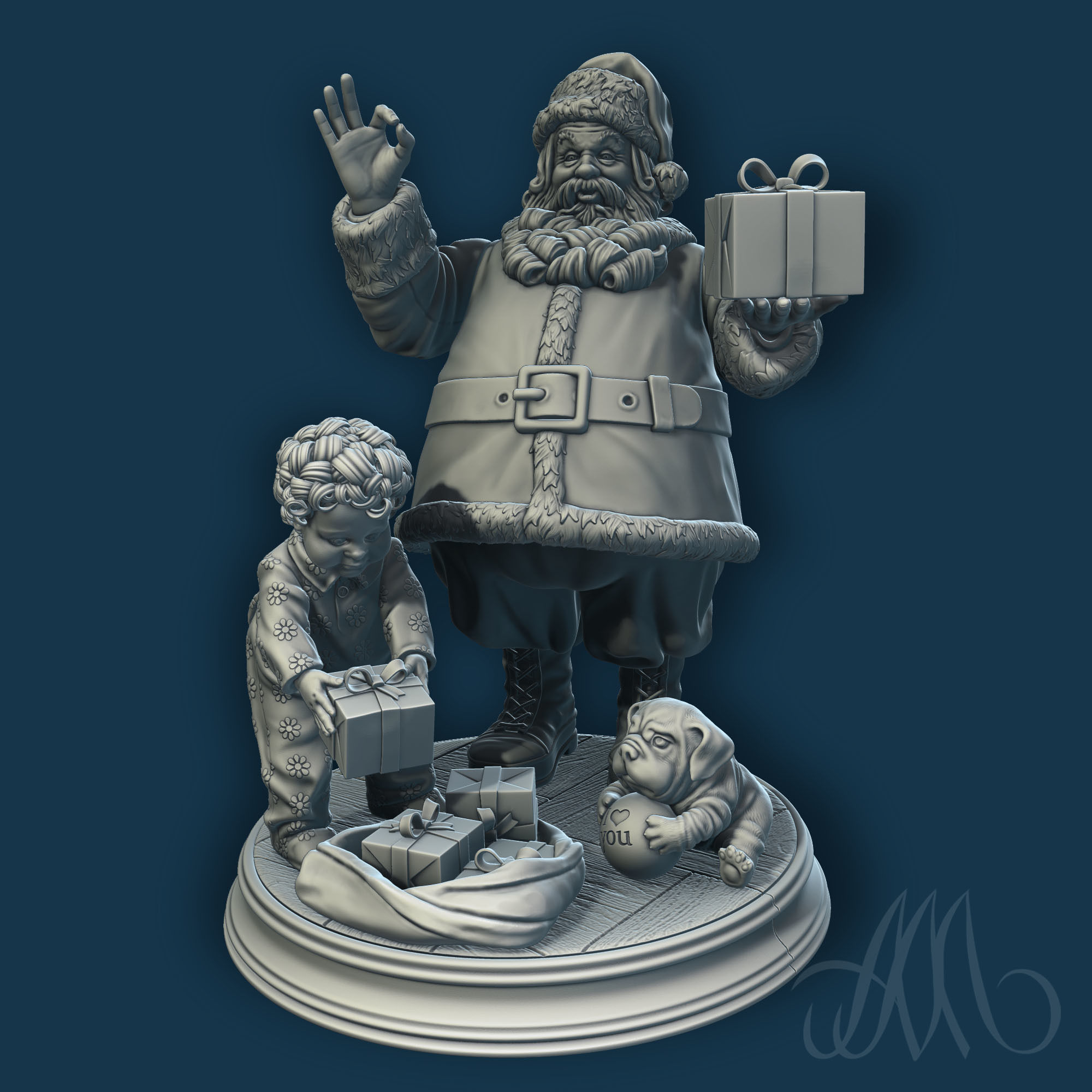 Santa Claus 3d print model 3D model 3D printable | CGTrader