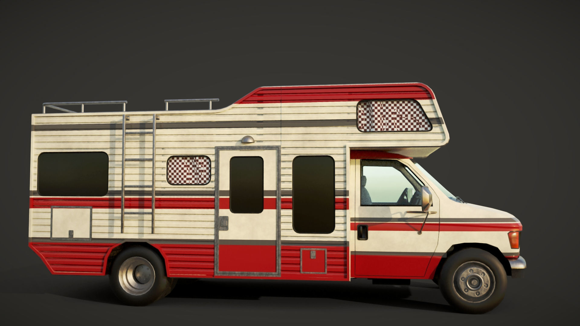 3D model camper van truck VR / AR / low-poly | CGTrader