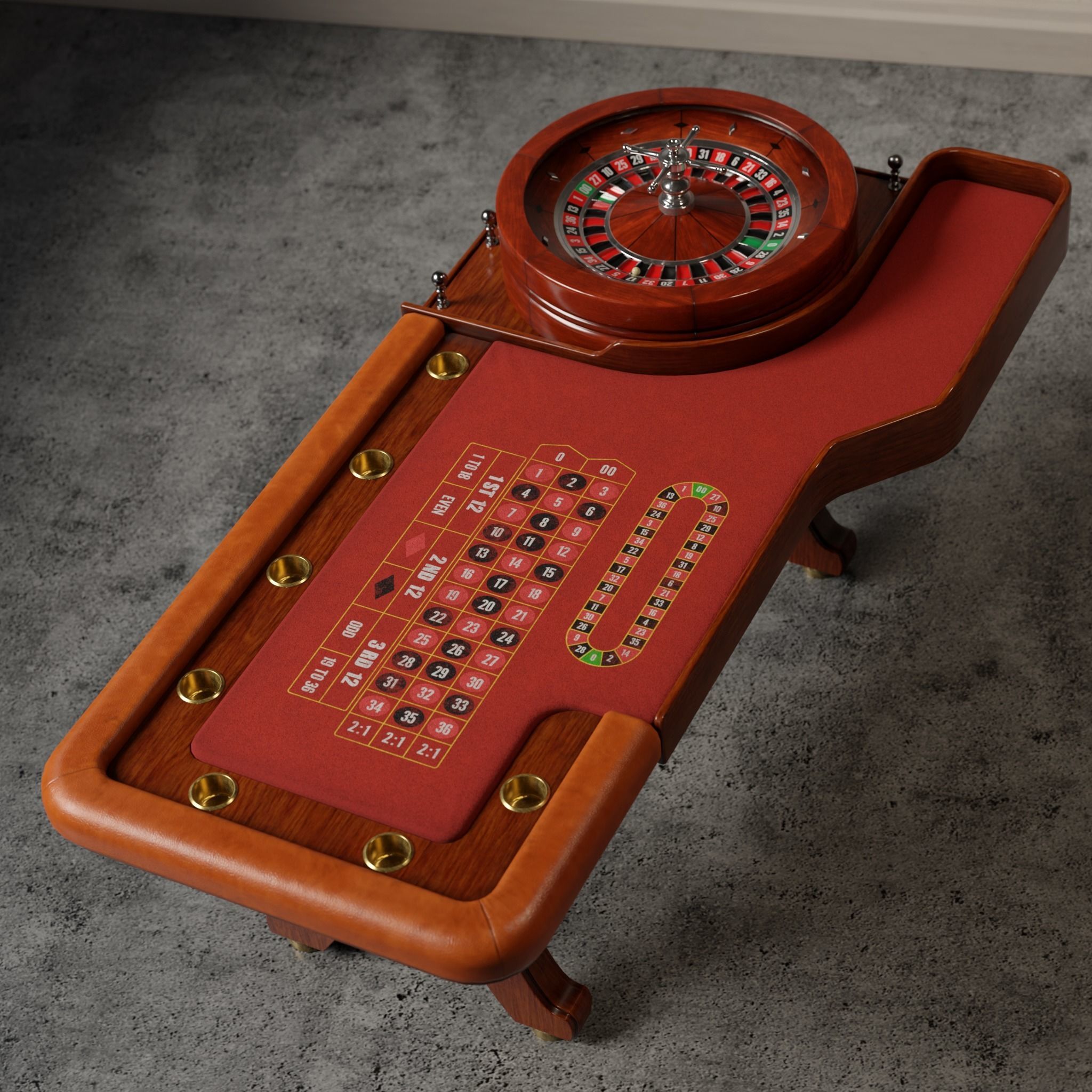 3D model Roulette Table 3D VR / AR / low-poly | CGTrader