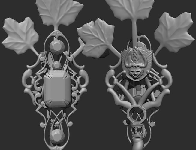 winter key 3D model 3D printable | CGTrader