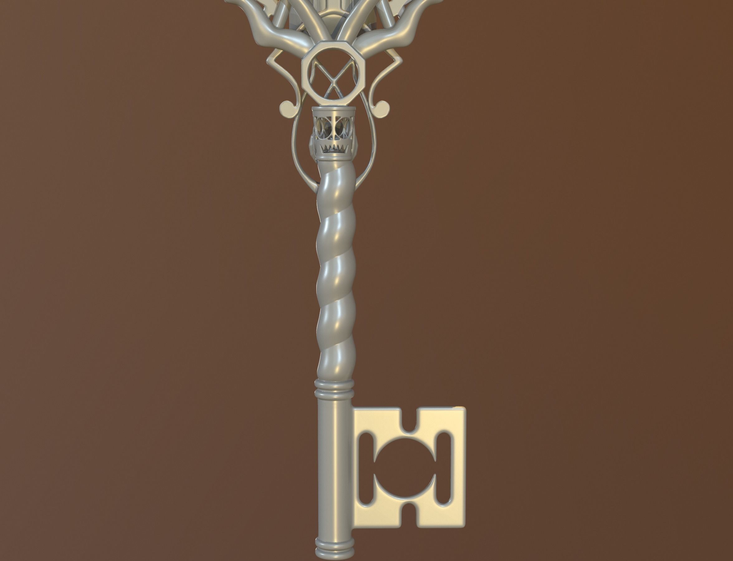 winter key 3D model 3D printable | CGTrader