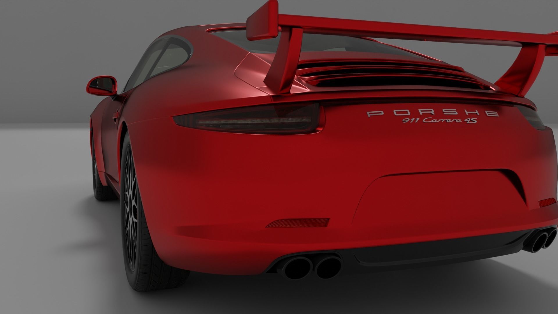 Luxury car Porshe 911 Carrera 4s based on a real car free 3D model ...