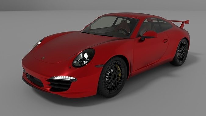 Luxury car Porshe 911 Carrera 4s based on a real car free 3D model ...