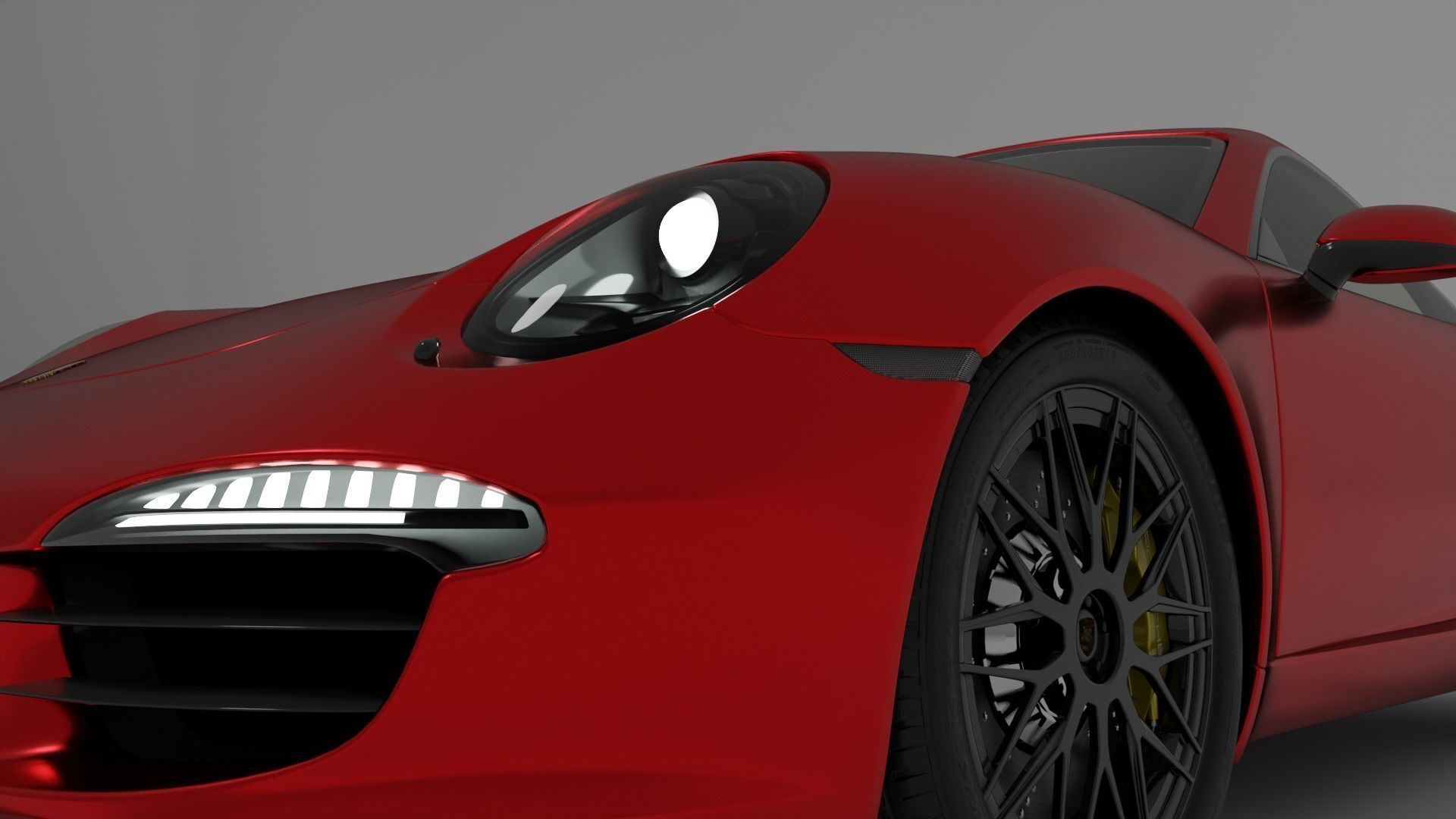 Luxury car Porshe 911 Carrera 4s based on a real car free 3D model ...