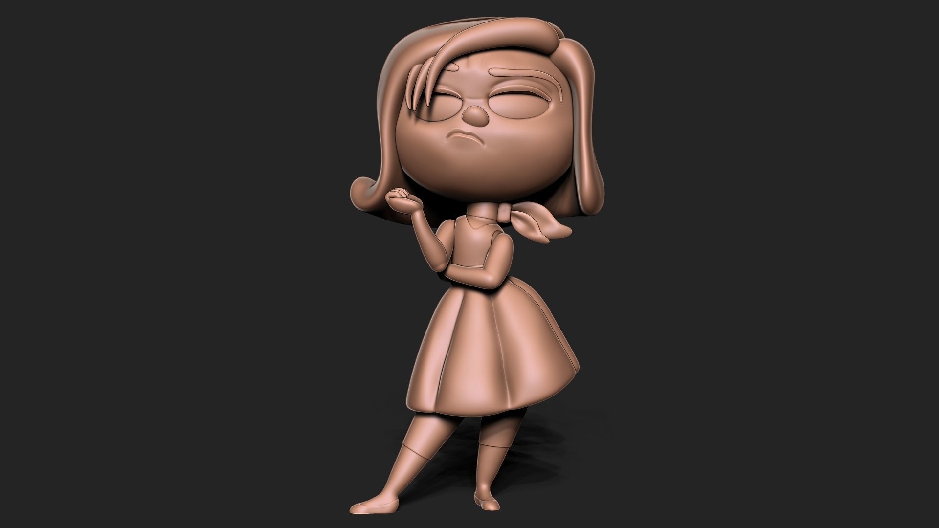 inside out - disgust 3D model 3D printable | CGTrader
