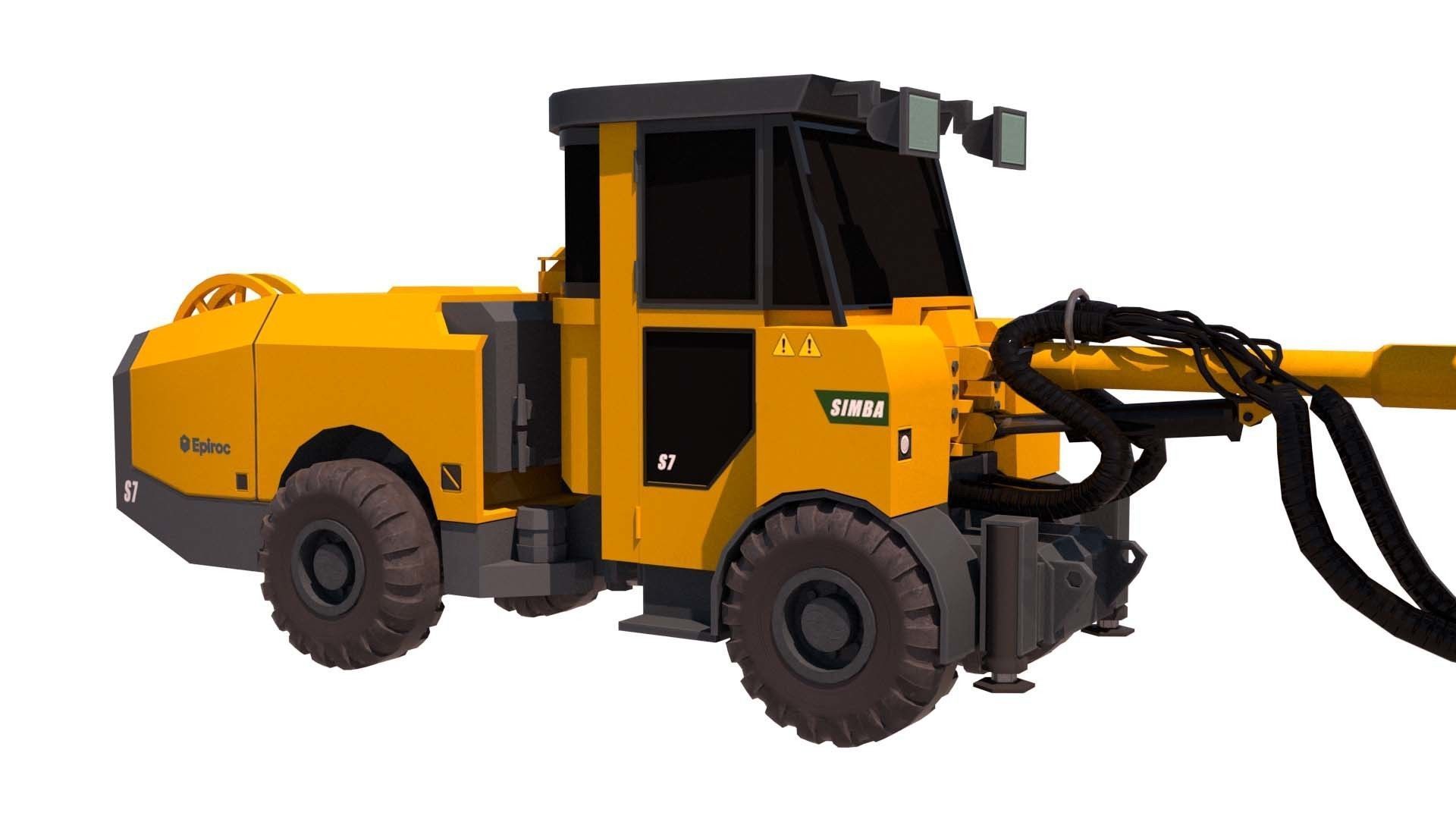 3D model Epiroc Simba S7 VR / AR / low-poly | CGTrader