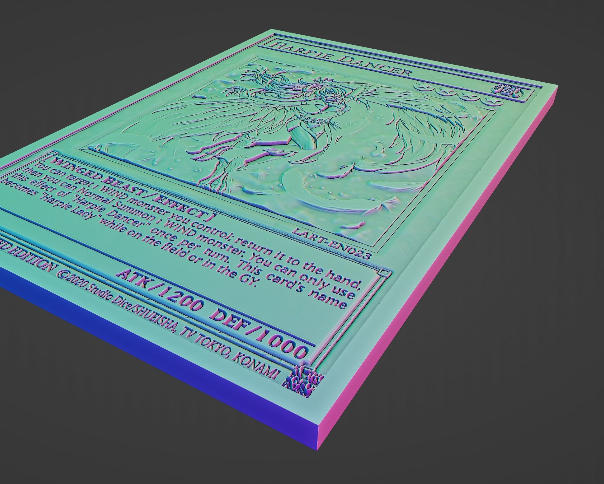 harpie dancer - yugioh 3D model 3D printable | CGTrader