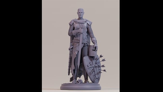 Templar Warrior - Templario 3D model 3D printable | CGTrader