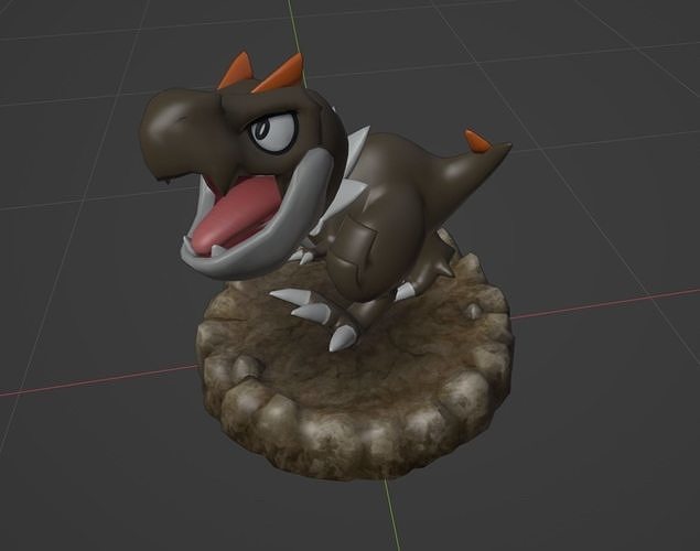 Tyrunt pokemon 3D print model 3D model 3D printable | CGTrader