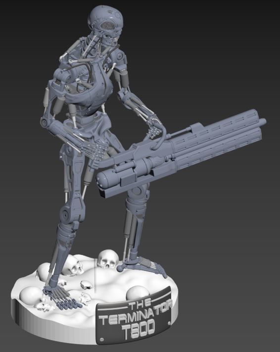 THE TERMINATOR T-800 3D model 3D printable | CGTrader