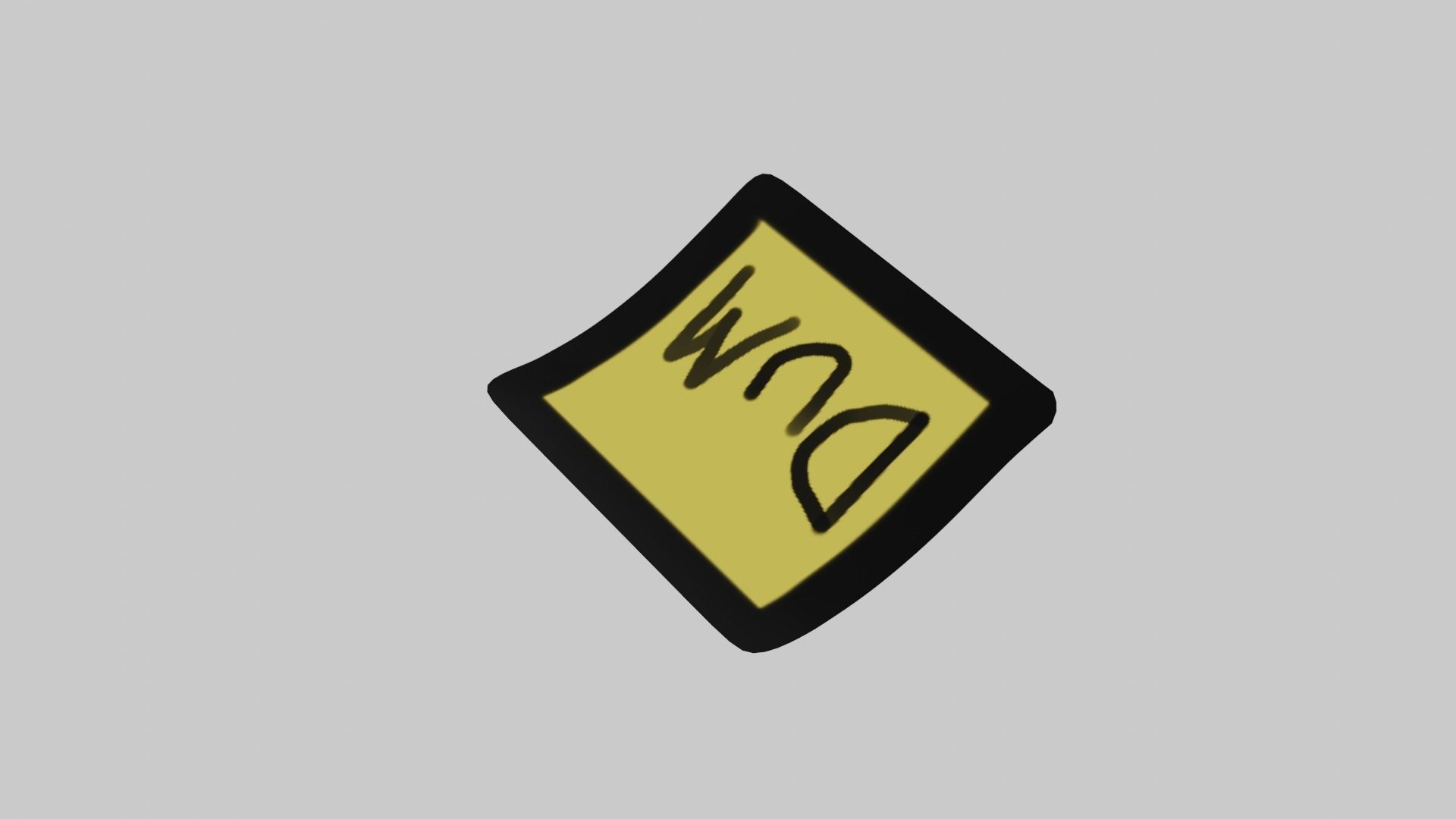 Dum Stick Note free 3D model | CGTrader