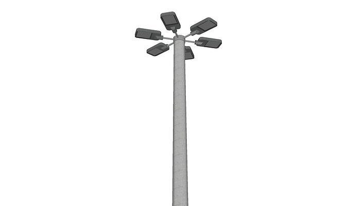 Concrete Lamp Post - Light Pole - Light Post - Street Light 01 3D model ...