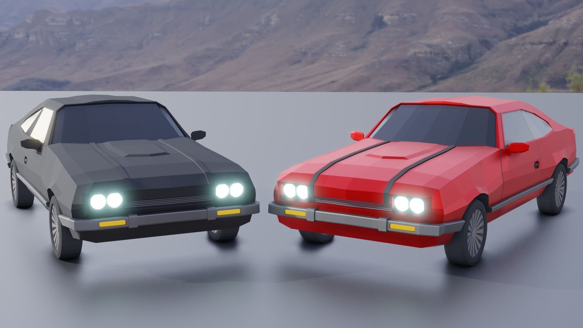 3D model Low Poly Race Car VR / AR / low-poly | CGTrader