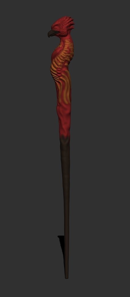 Phoenix wand 3D model 3D printable | CGTrader