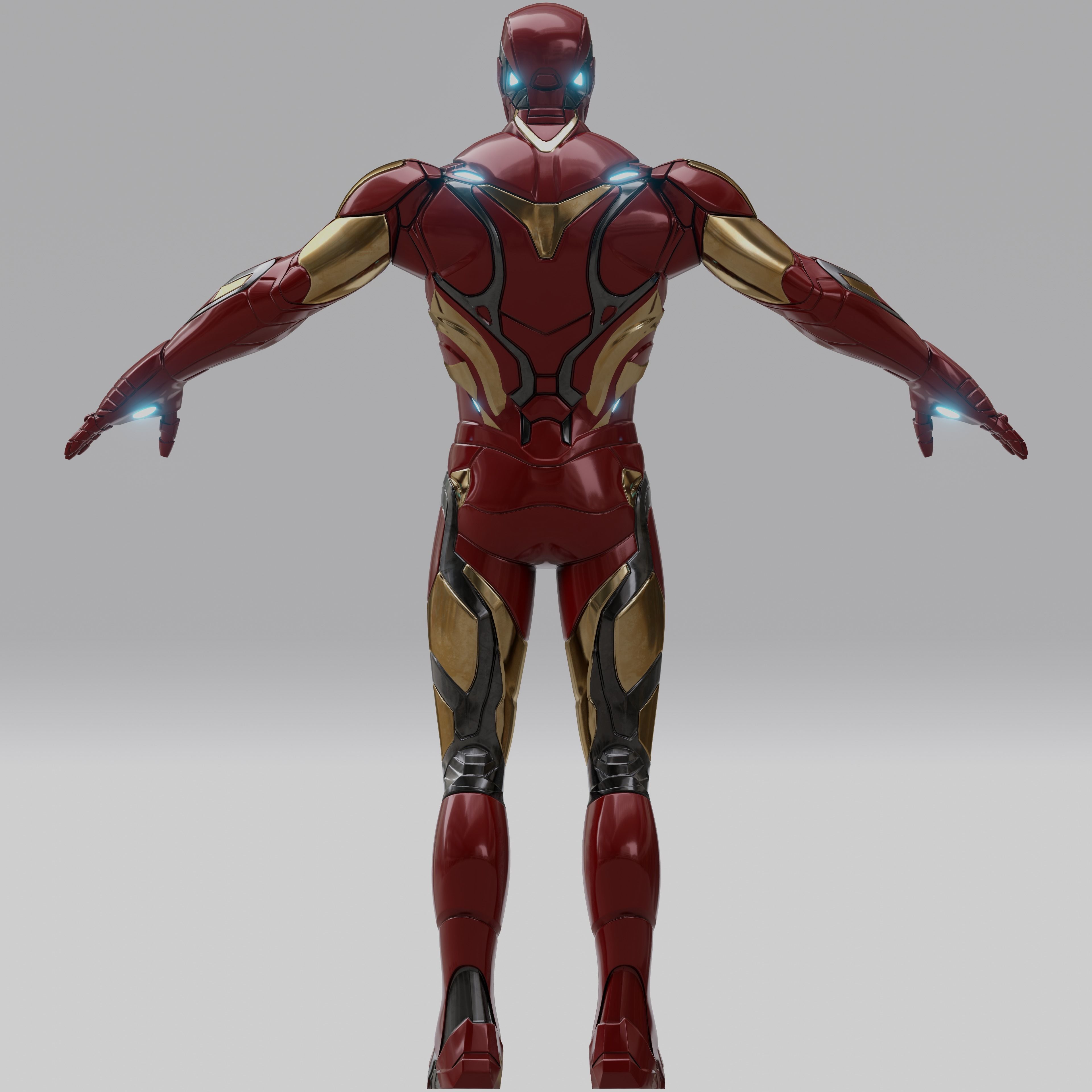 Iron Man MK85 3D model rigged | CGTrader