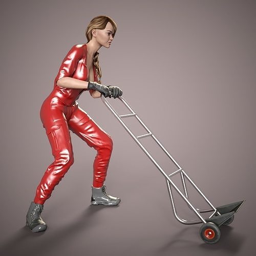SEXY GIRL F1 PIT STOP 3 3D model 3D printable | CGTrader