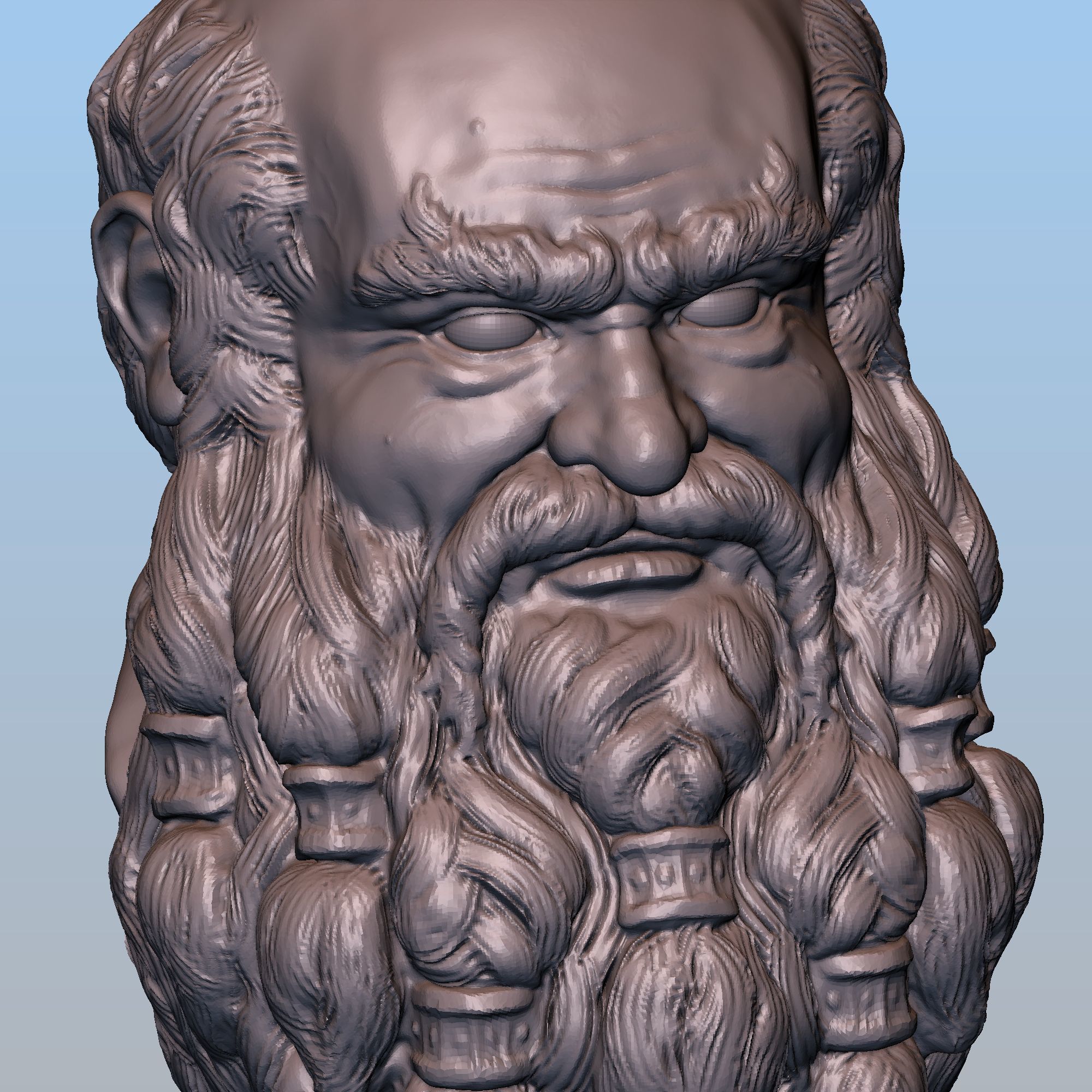 Dwarf Head 3D model 3D printable | CGTrader