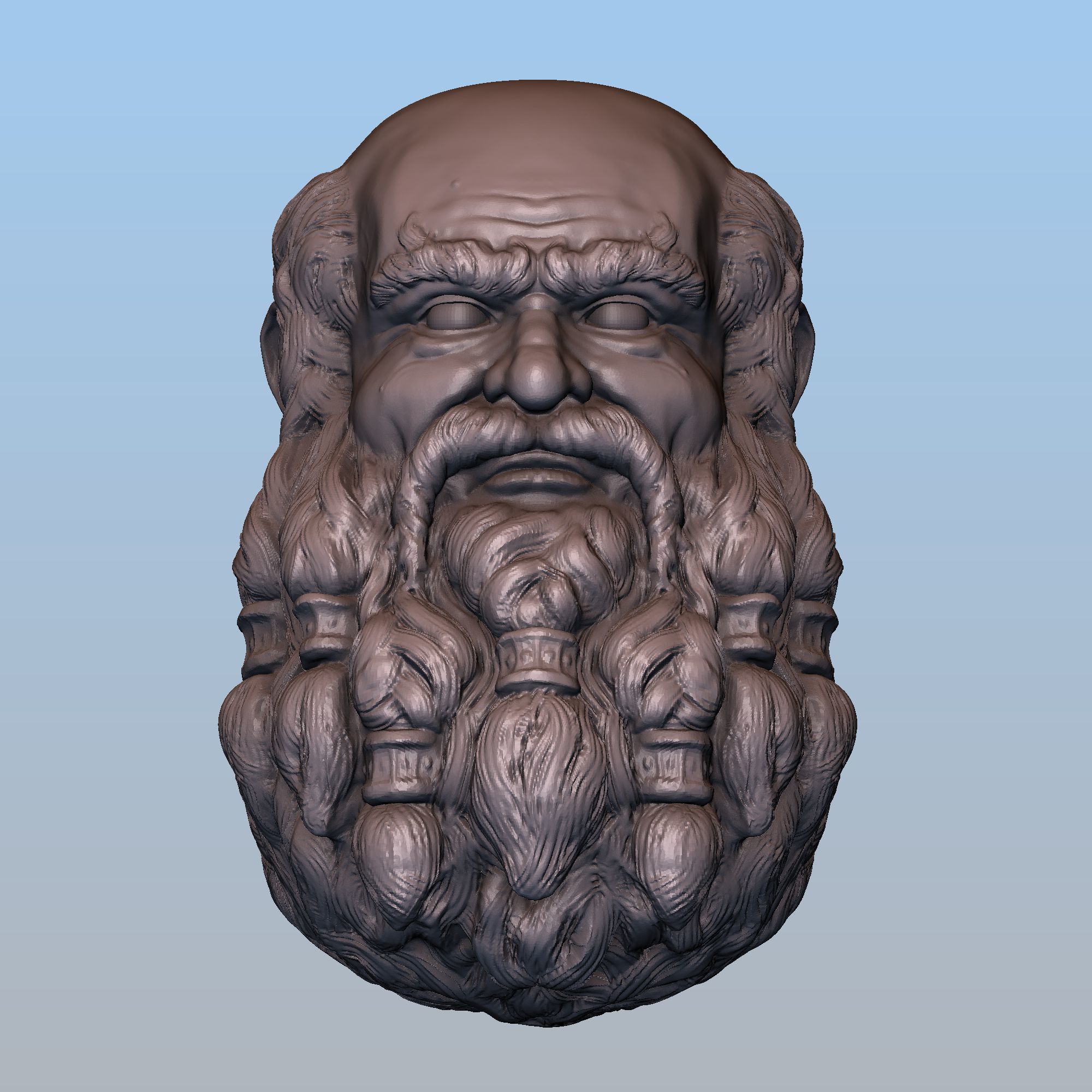 Dwarf Head 3D model 3D printable | CGTrader