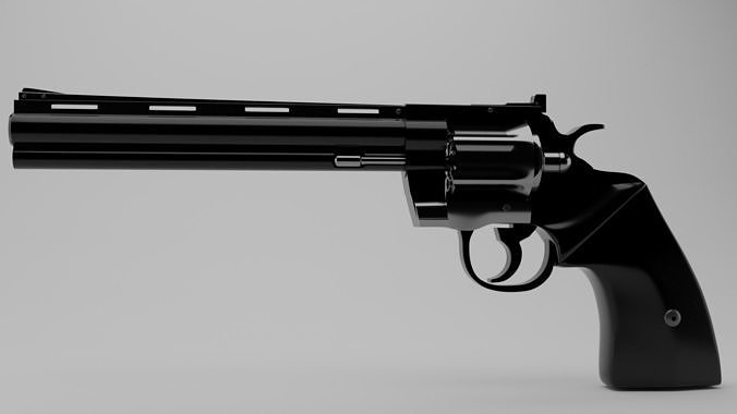 Colt Python 3D model animated | CGTrader