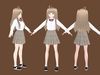 3D model Vroid 3D 2 anime character Model Low-poly 3D model VR / AR ...