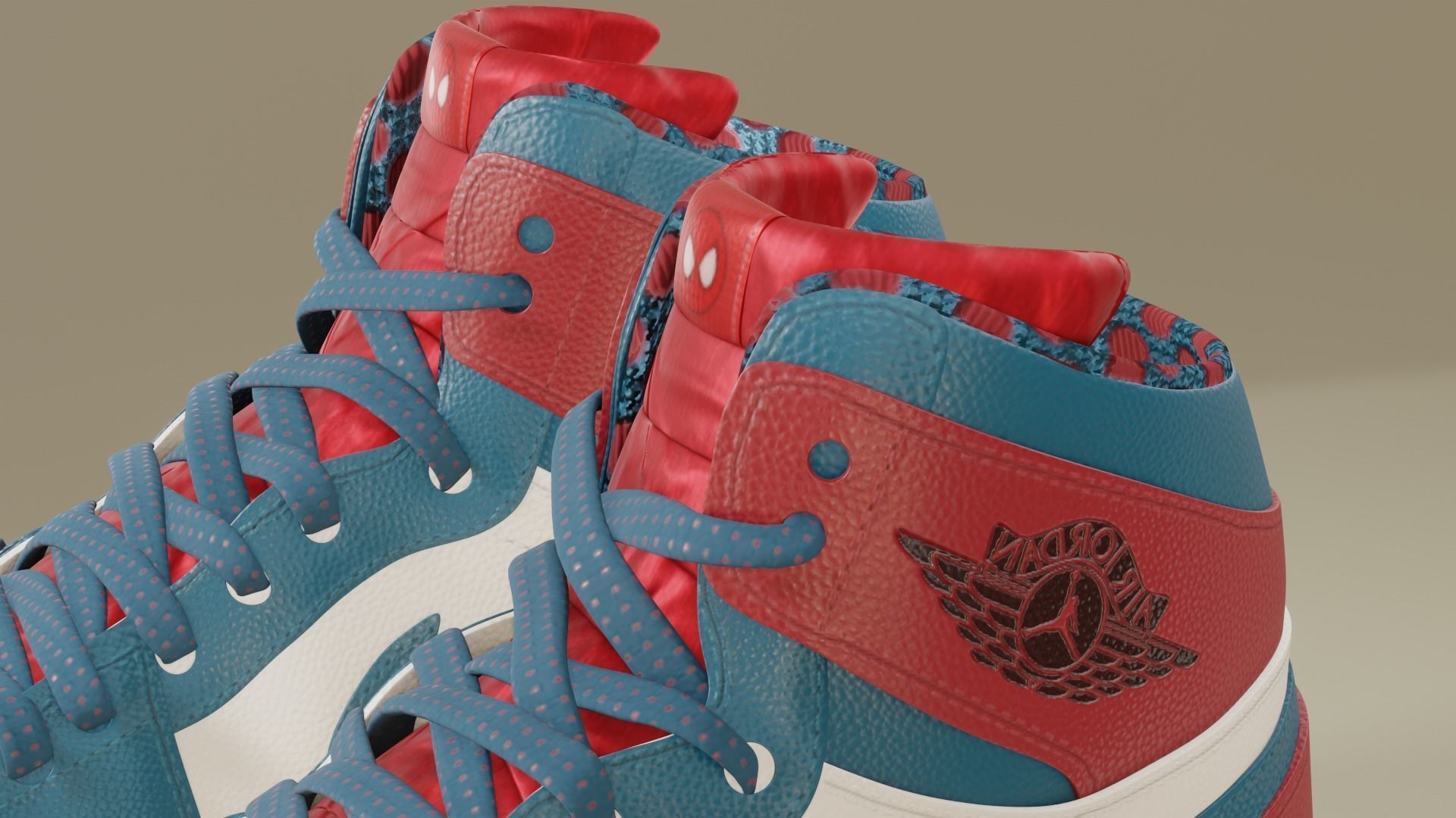 Air Jordan 1 Spider-Man 3D model | CGTrader