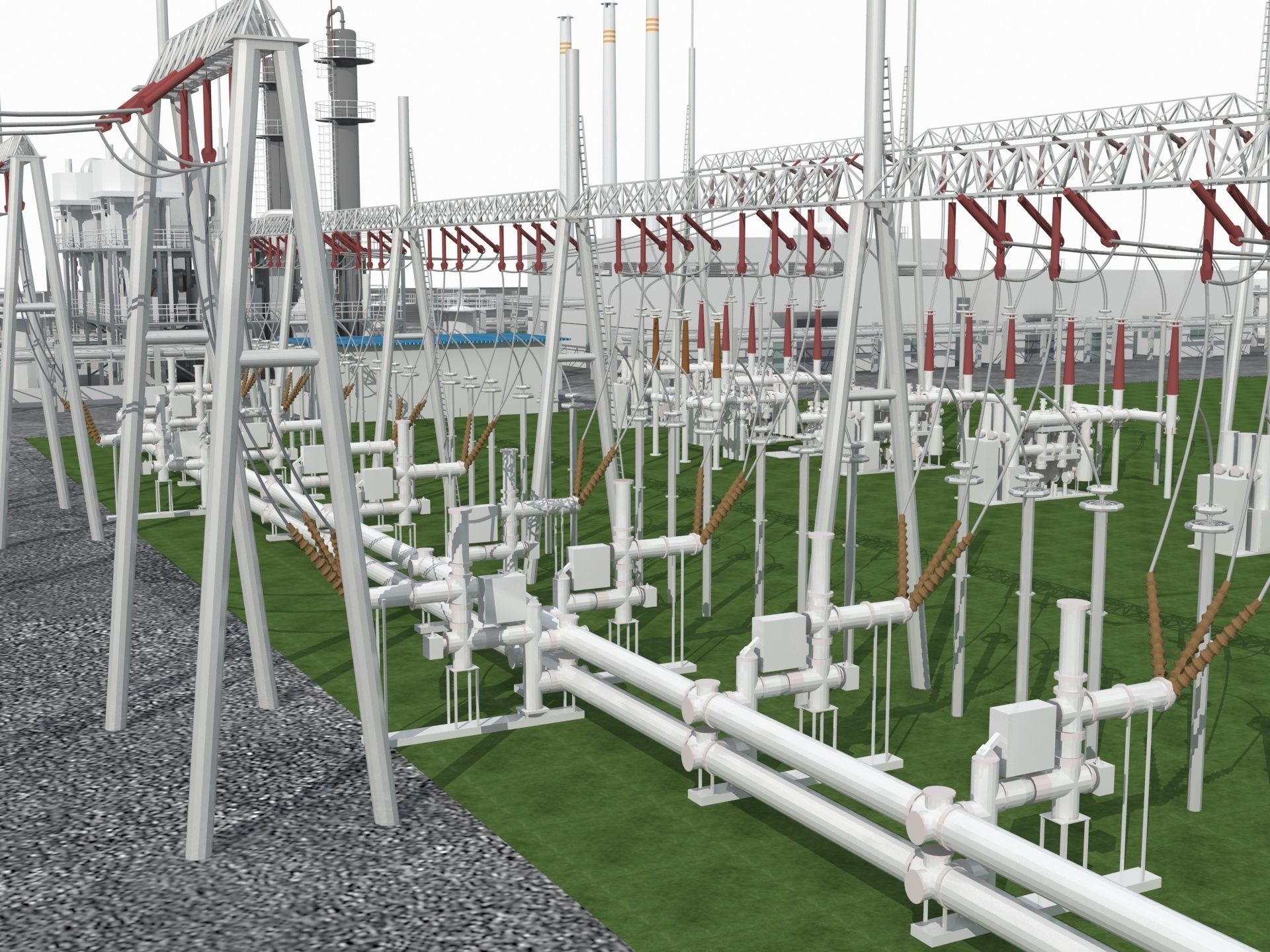 Electrical Substation 3D model | CGTrader