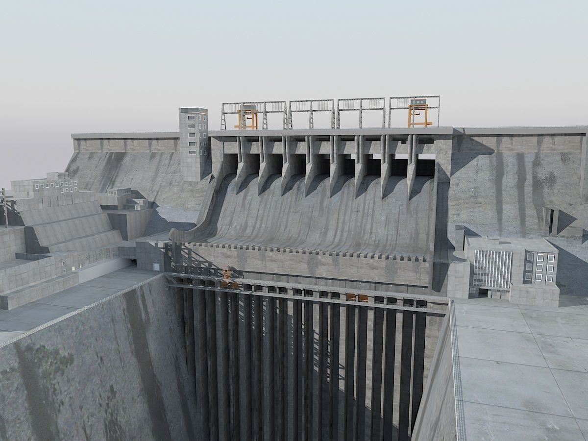 Hydroelectric Power Station 2 3D model | CGTrader