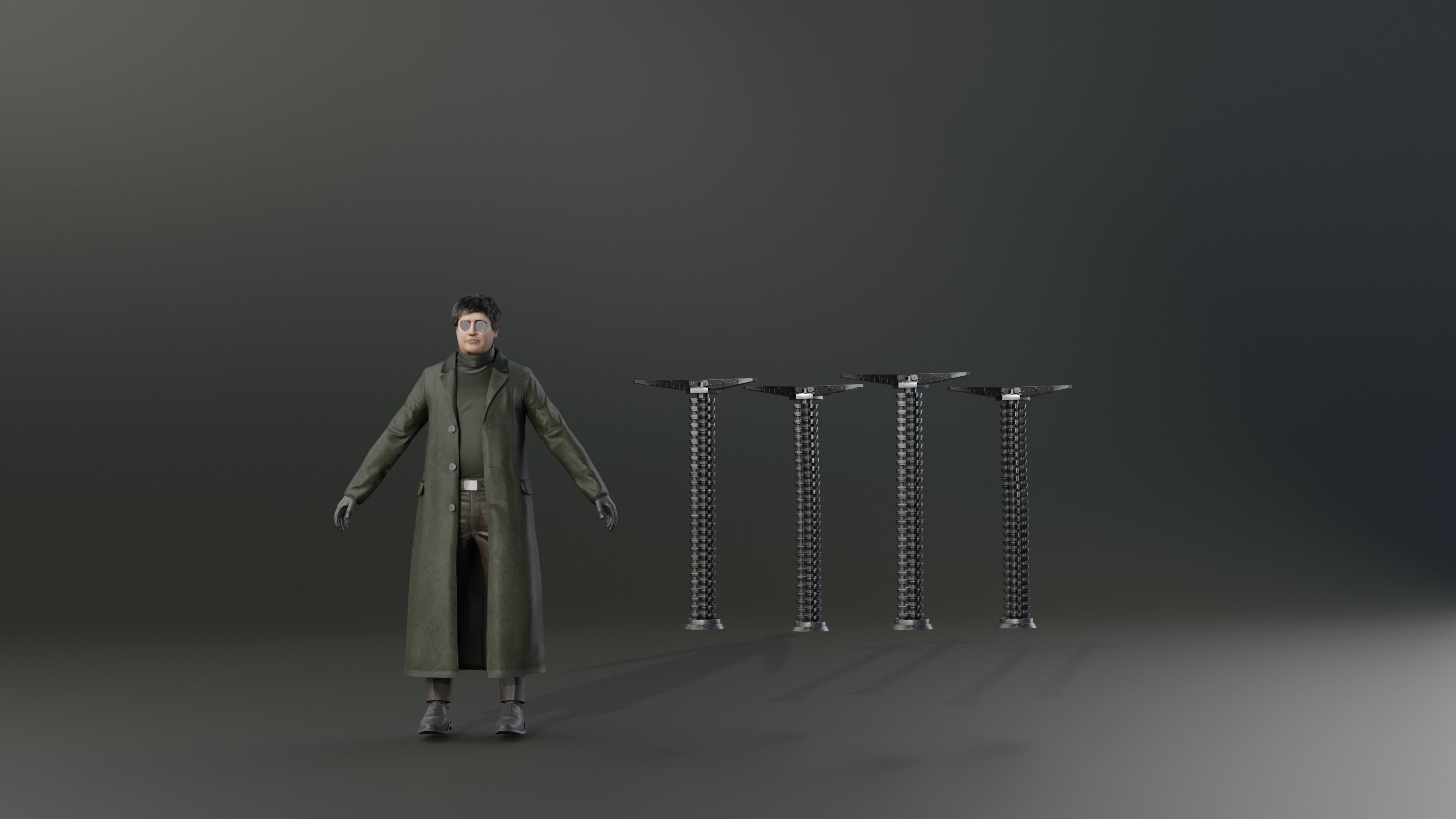 Doctor Octopus Spiderman 3D model rigged | CGTrader