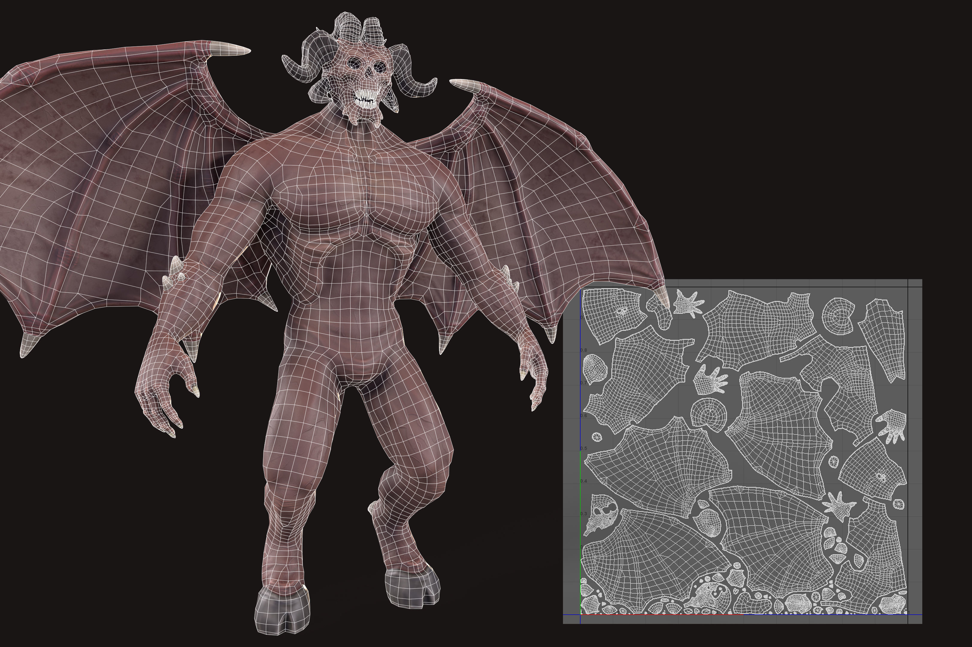 3D model Flying Demon VR / AR / low-poly | CGTrader