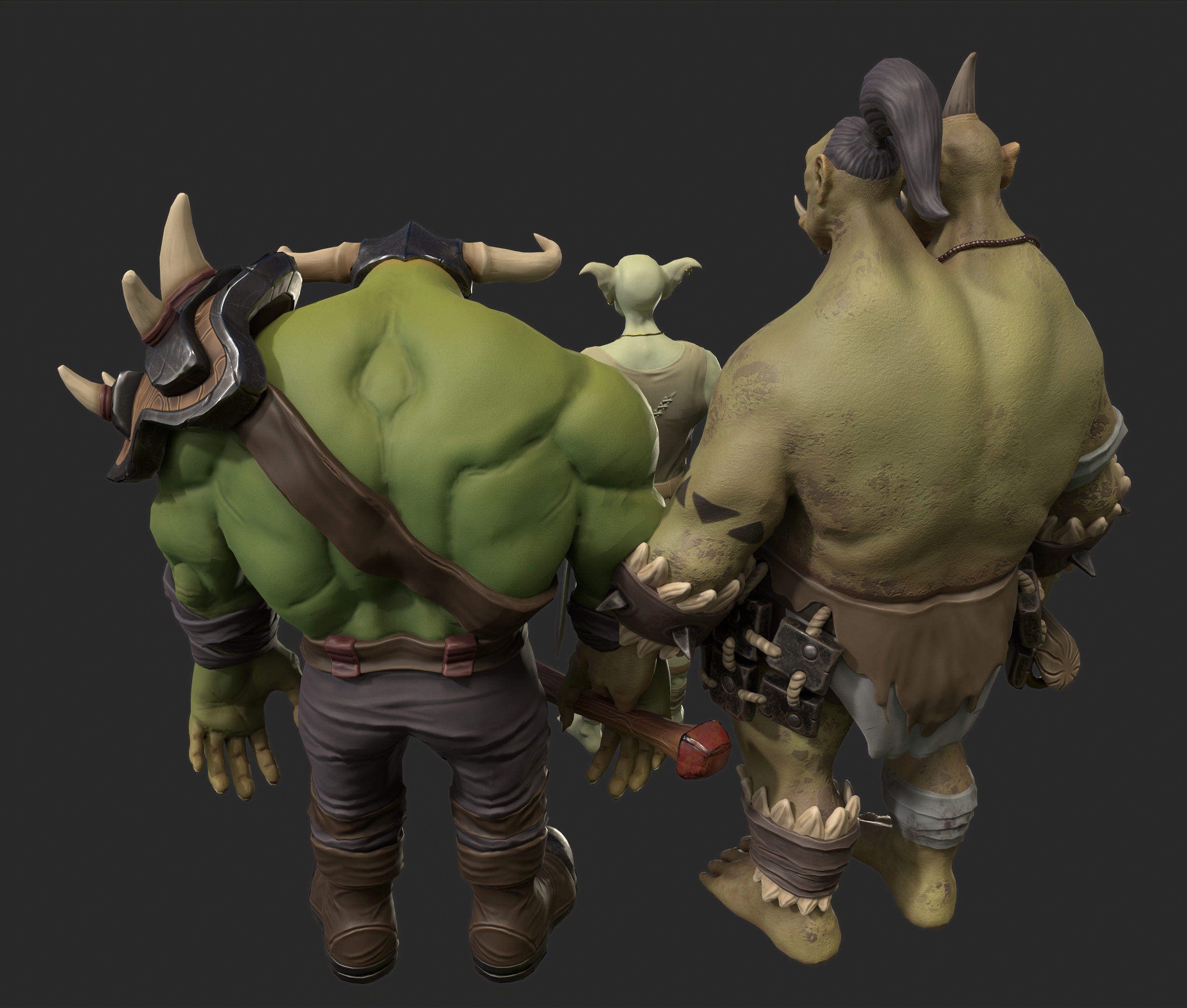 Fantasy Characters Pack Orc Ogre and Goblin 3D Model Collection | CGTrader