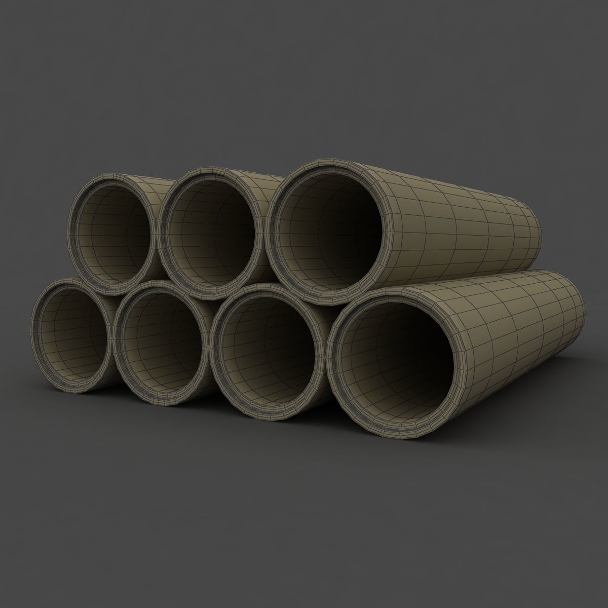 Concrete Pipes 3D model | CGTrader
