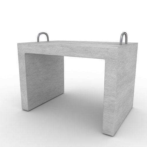 Industrial Concrete Block 3D model | CGTrader