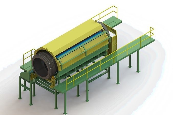 HEAVY DUTY TROMMEL SCREEN 3D model | CGTrader