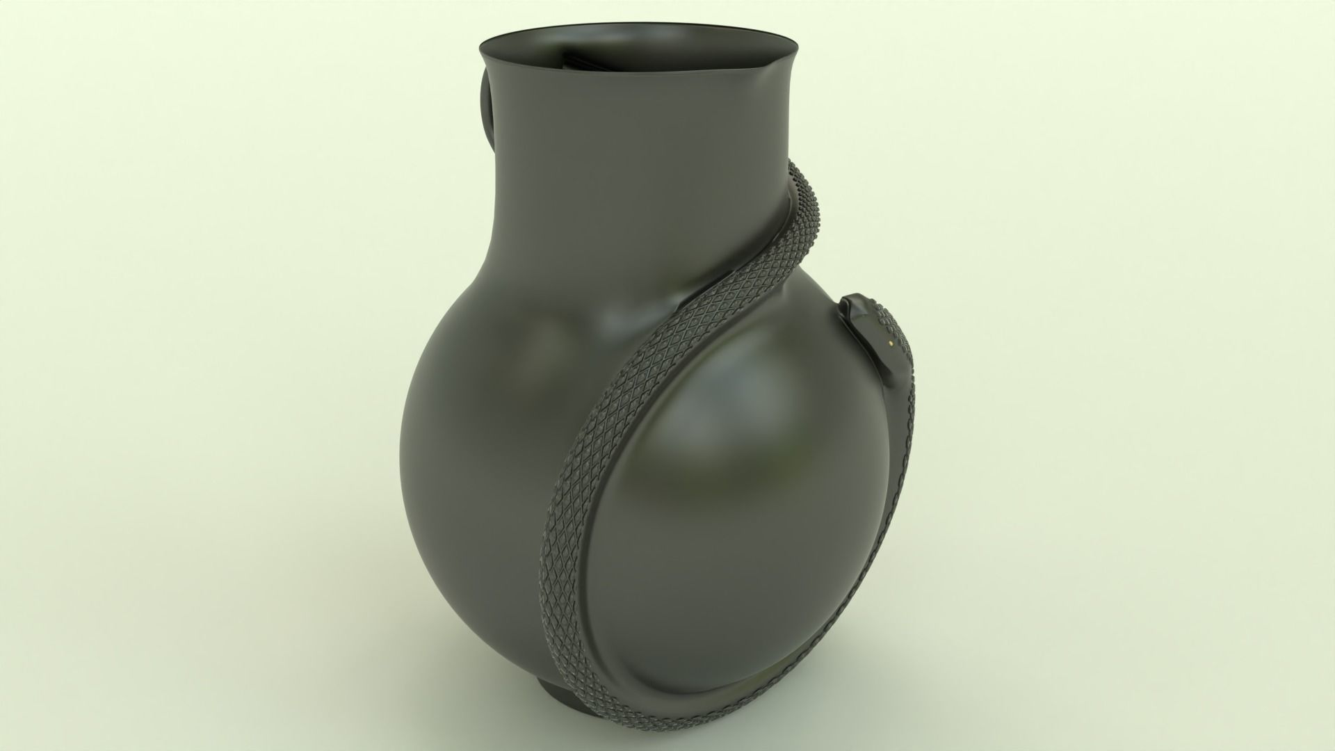 Snake pitcher 3D model 3D printable | CGTrader