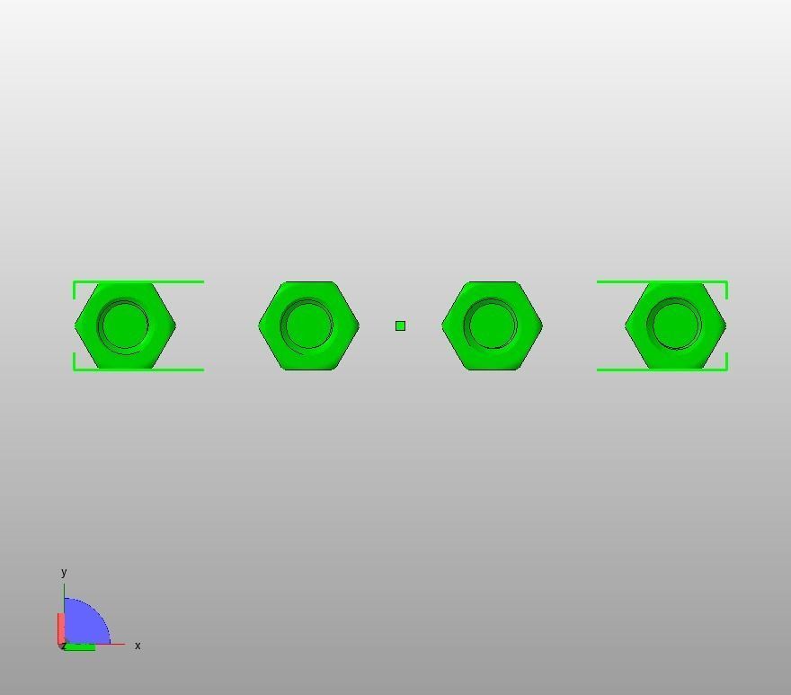 Hexagonal Stud Male-Female Connector 3D model 3D printable | CGTrader