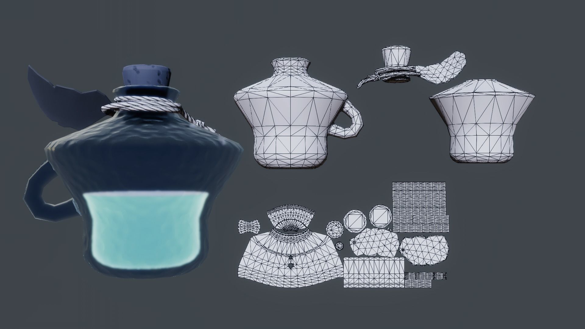 3D model Potion VR / AR / low-poly | CGTrader