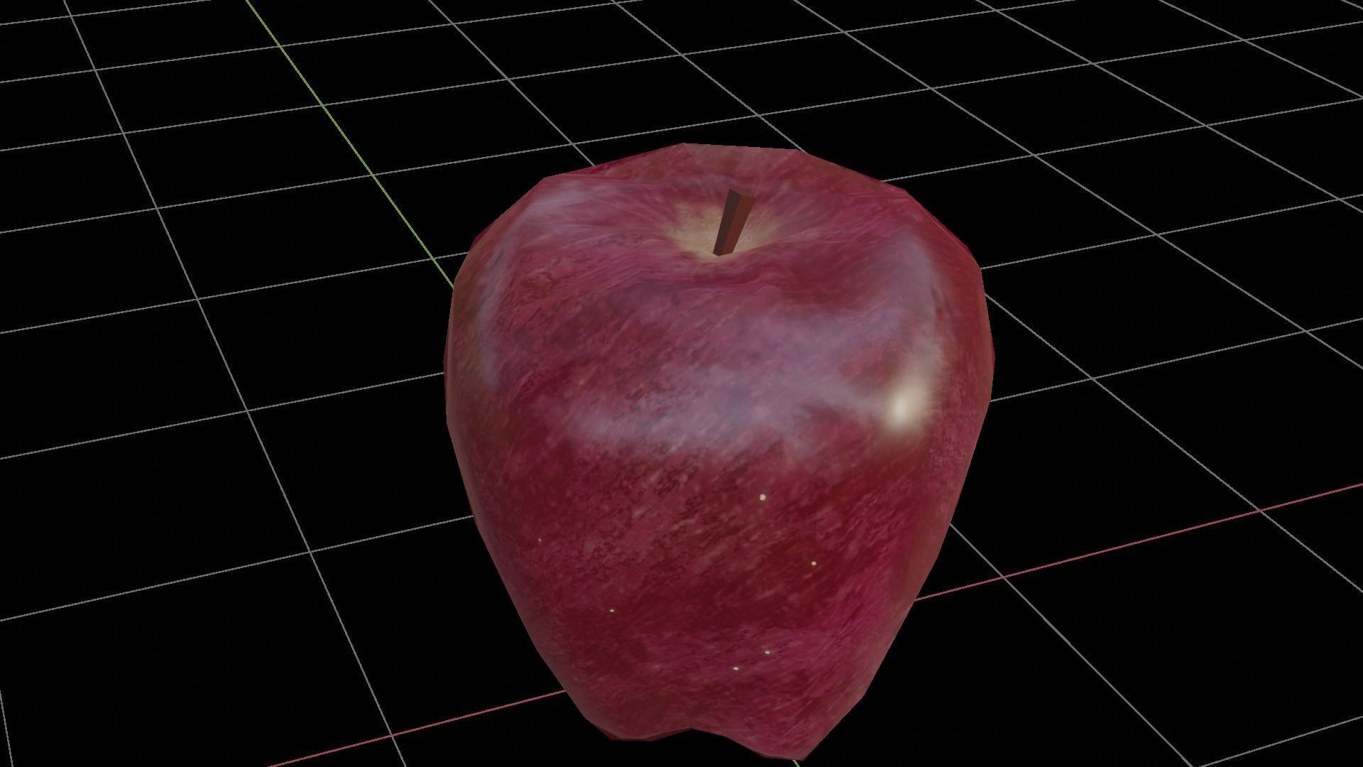 3D model Low Poly Apple High Detailed Fully Custom PBR VR / AR / low ...