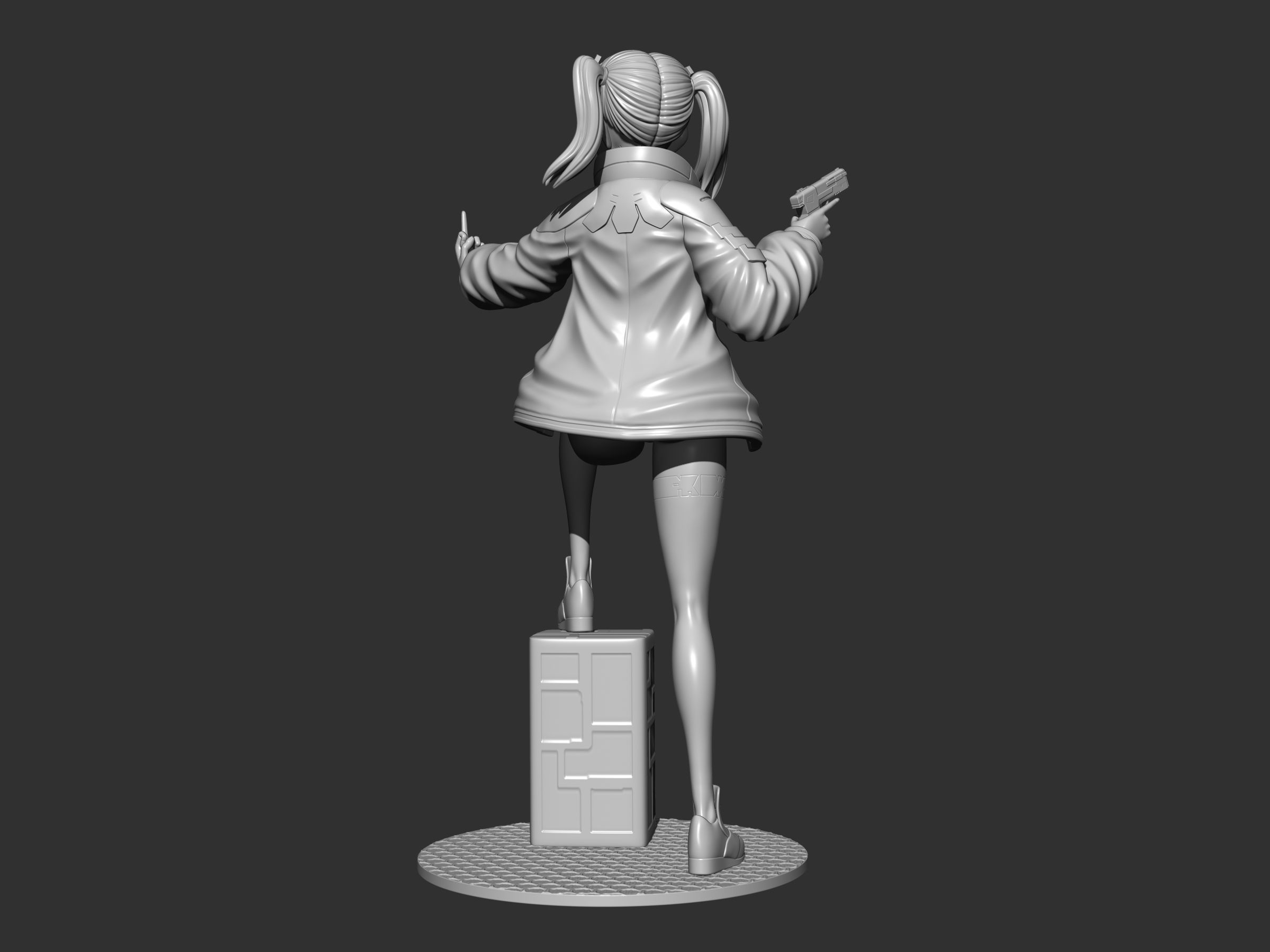 Rebecca cyberpunk edgerunner figure 3d 3D model 3D printable | CGTrader
