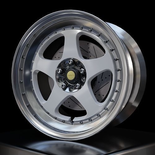 3D model Rays Nismo LMGT2 - 3 Piece Wheels - Game Ready VR / AR / low ...
