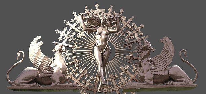 Solar Sun Witch Sculpture Grand 1 3D model | CGTrader