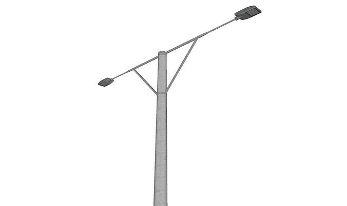 Concrete Lamp Post - Light Pole - Light Post - Street Light 12 3D model ...