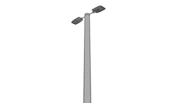 Concrete Lamp Post - Light Pole - Light Post - Street Light 14 3D model ...