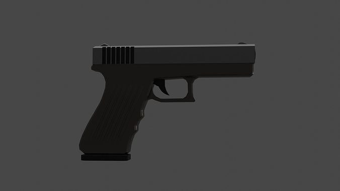 3D model low poly gun VR / AR / low-poly | CGTrader