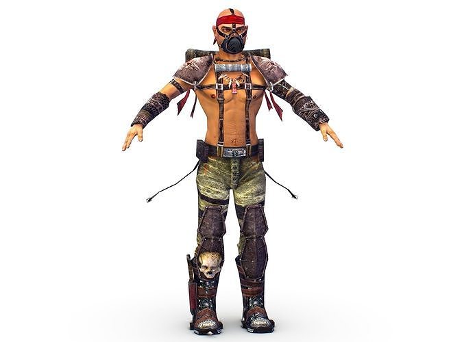3D model Low Poly Stem Punk Male Character VR / AR / low-poly | CGTrader