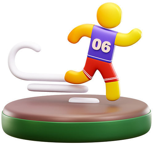 3D model Marathon Race 3D Icon VR / AR / low-poly | CGTrader