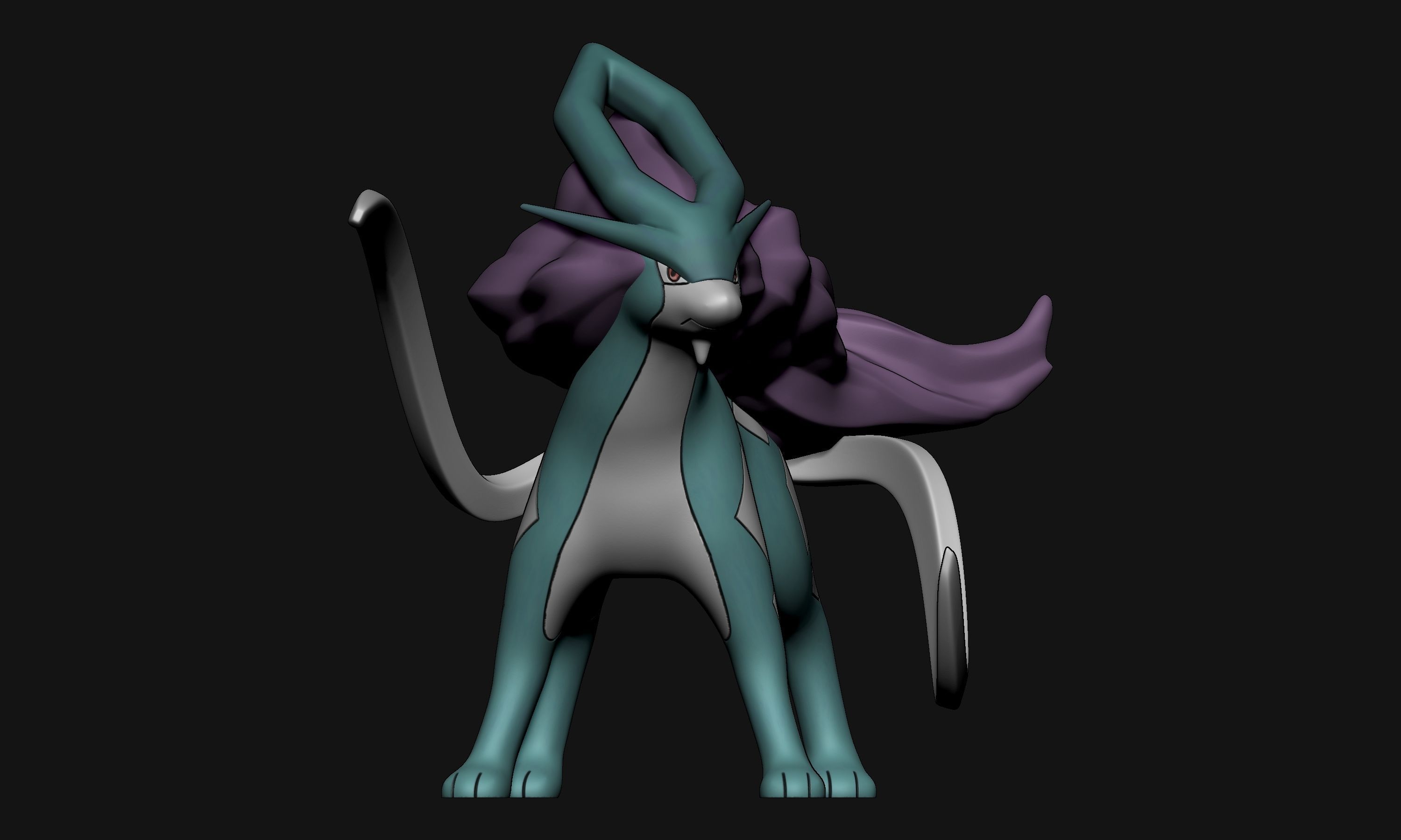 Pokemon - Suicune with 2 poses 3D model 3D printable | CGTrader