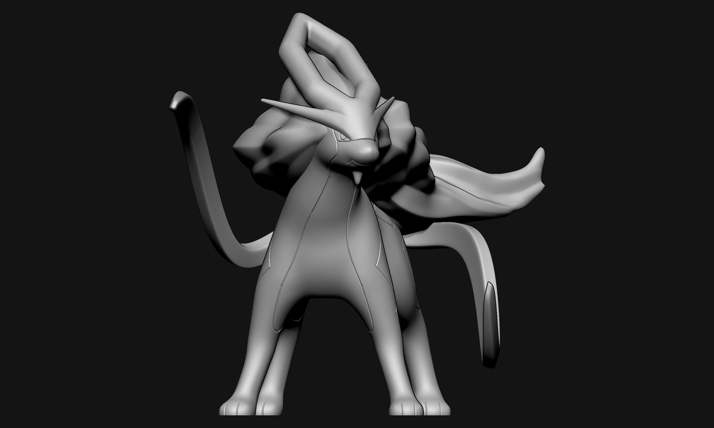 Pokemon - Suicune with 2 poses 3D model 3D printable | CGTrader