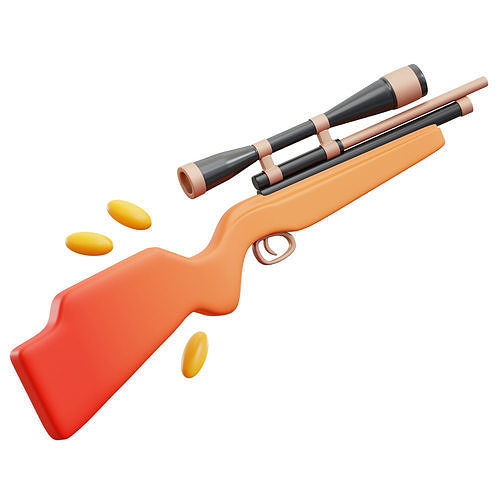 3D model Shooting 3D Icon VR / AR / low-poly | CGTrader