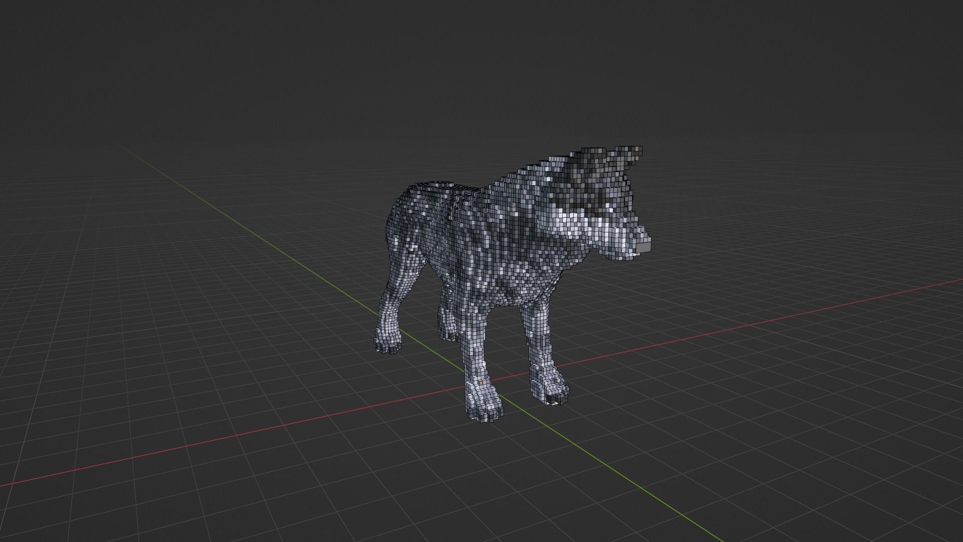 3D model Wolf Voxel Style VR / AR / low-poly | CGTrader